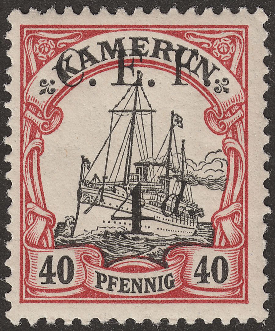 British Cameroon 1915 Kamerun CEF Overprint 4d on 40pf Mint SG B7 ...