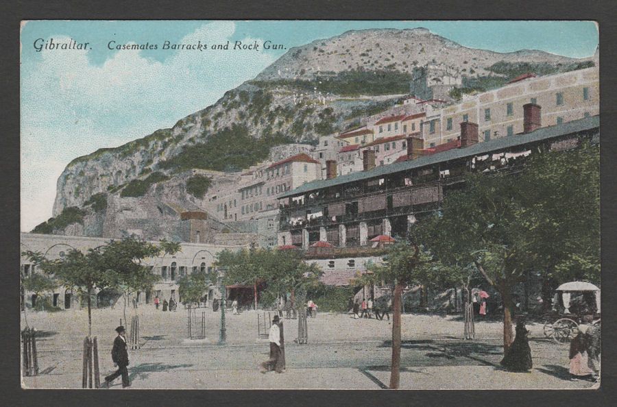 Gibraltar Casemates Barracks and Rock Gun Postcard Unused - British ...