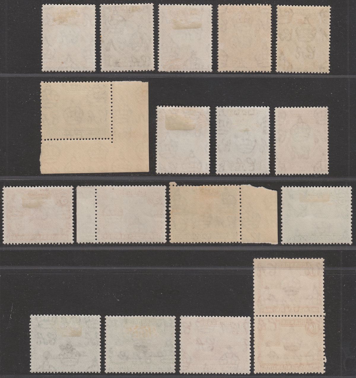 Kenya Uganda Tanganyika 1938-54 KGVI Set to 10c with Shades Mint SG131 ...