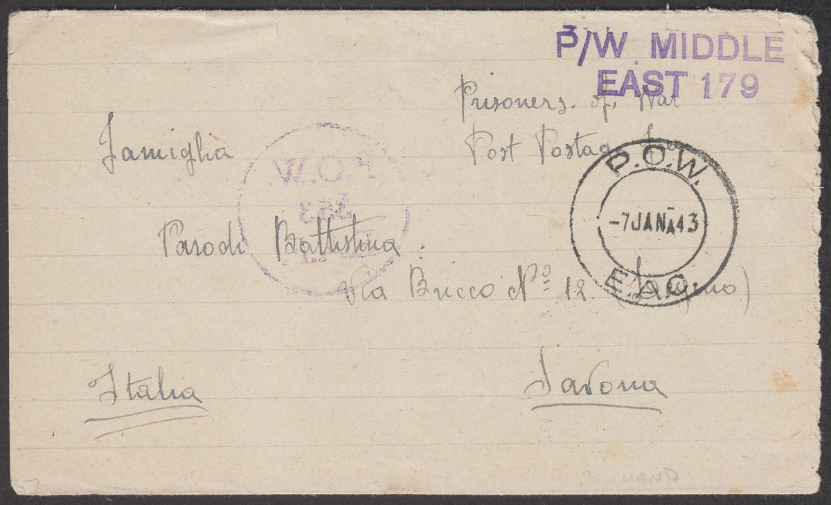 Kenya 1943 Prisoner of War Post Letter Form Used POW Camp 353 Gilgil to ...