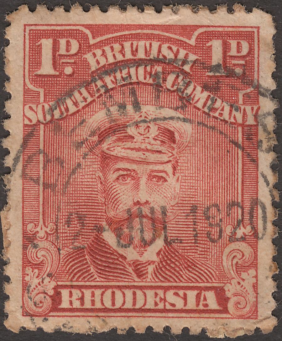 Rhodesia 1920 KGV Admiral 1d Red Used with BEMBESI Postmark - British ...