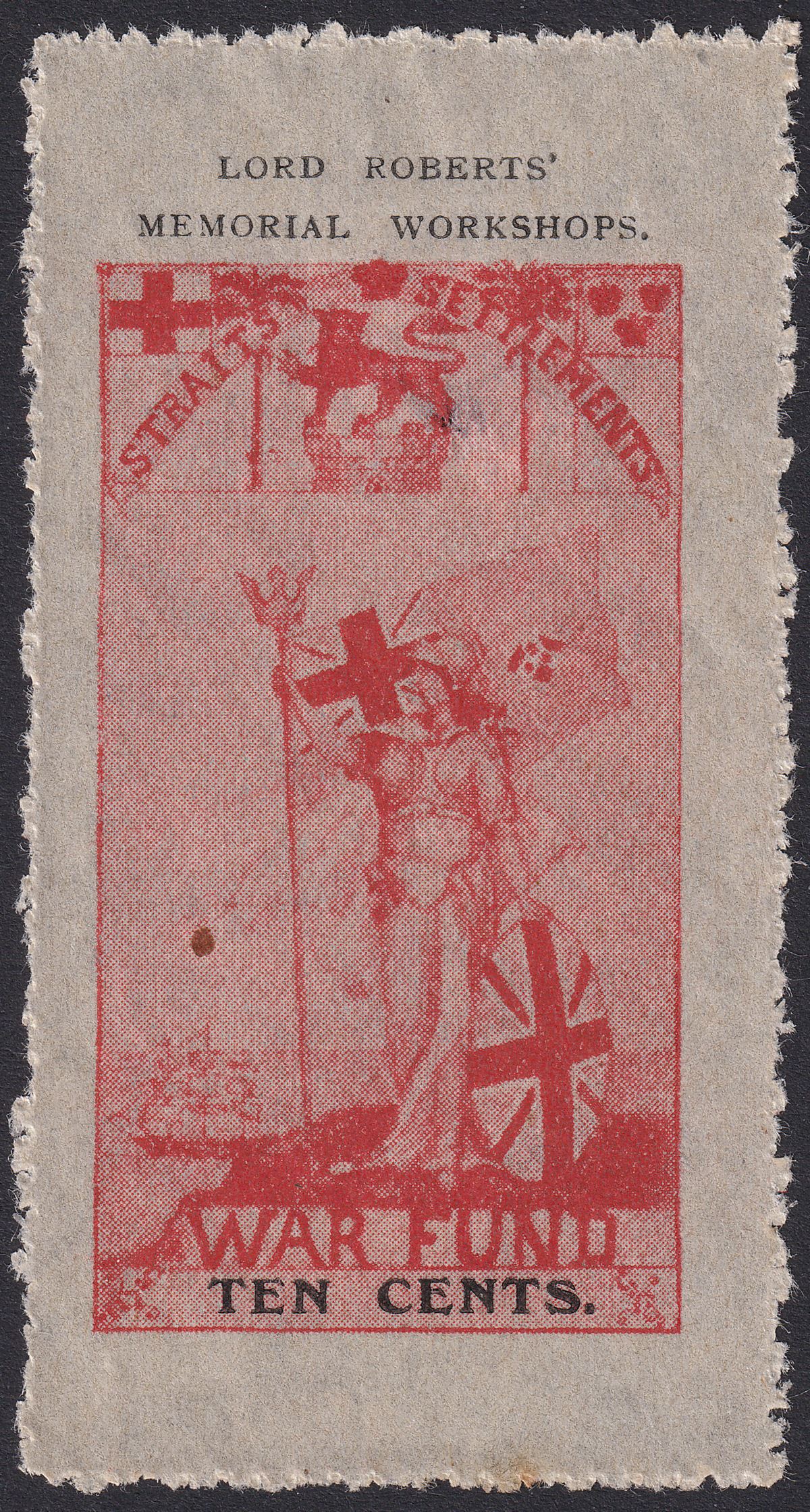 Malaya Straits Settlements 1916 Lord Roberts Memorial Workshops 10c ...